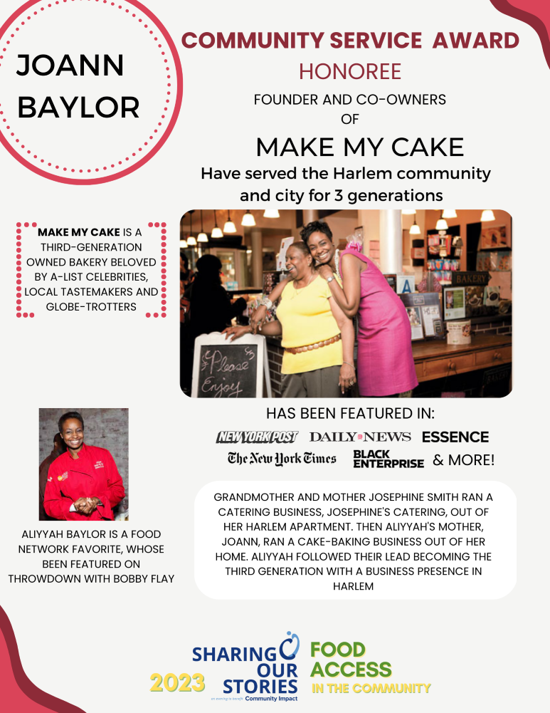 Sharing Our Stories Benefit and Auction Honoree - JoAnn Baylor ...